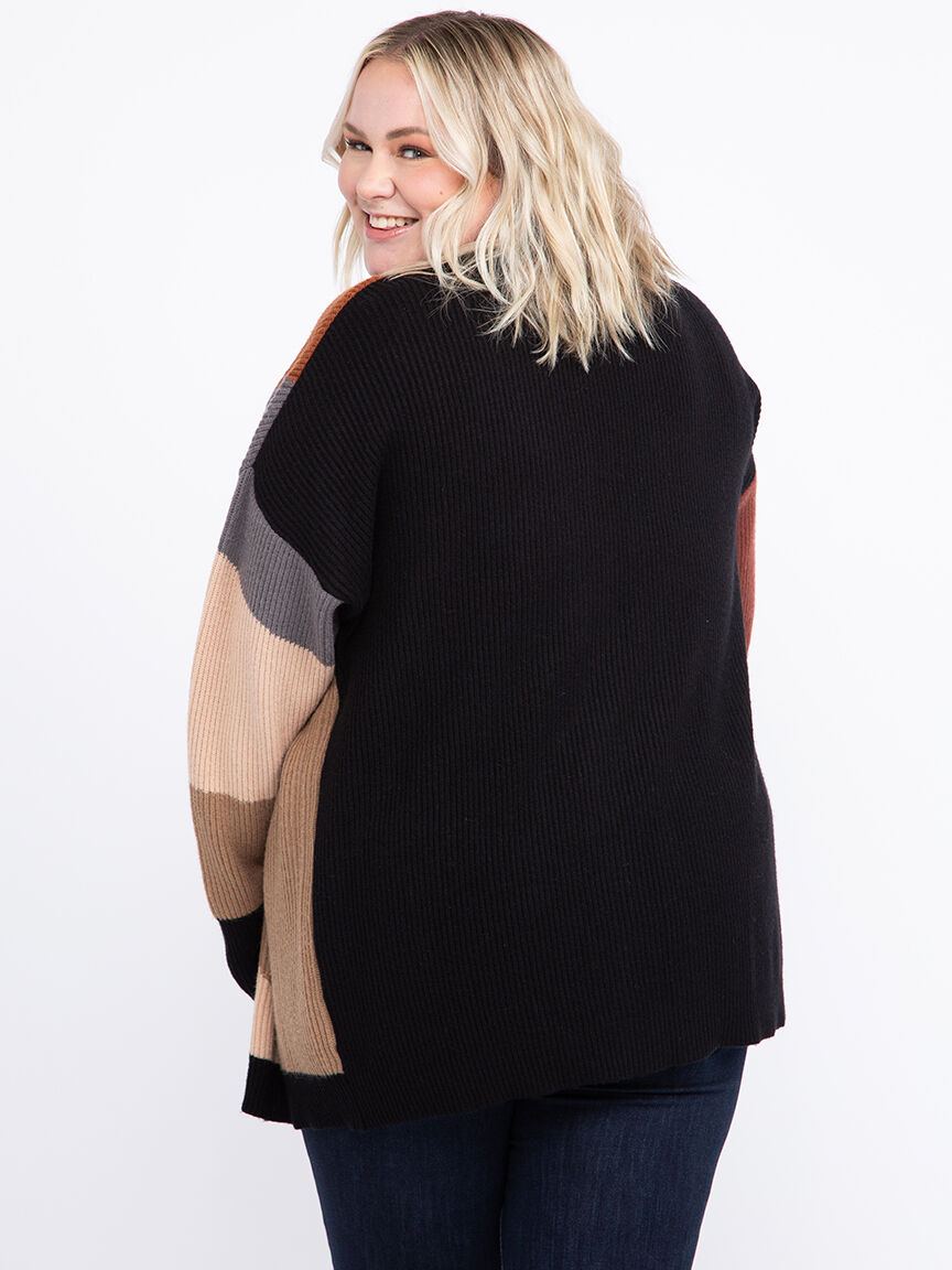 Women's Colour Block Cardigan Warehouse One