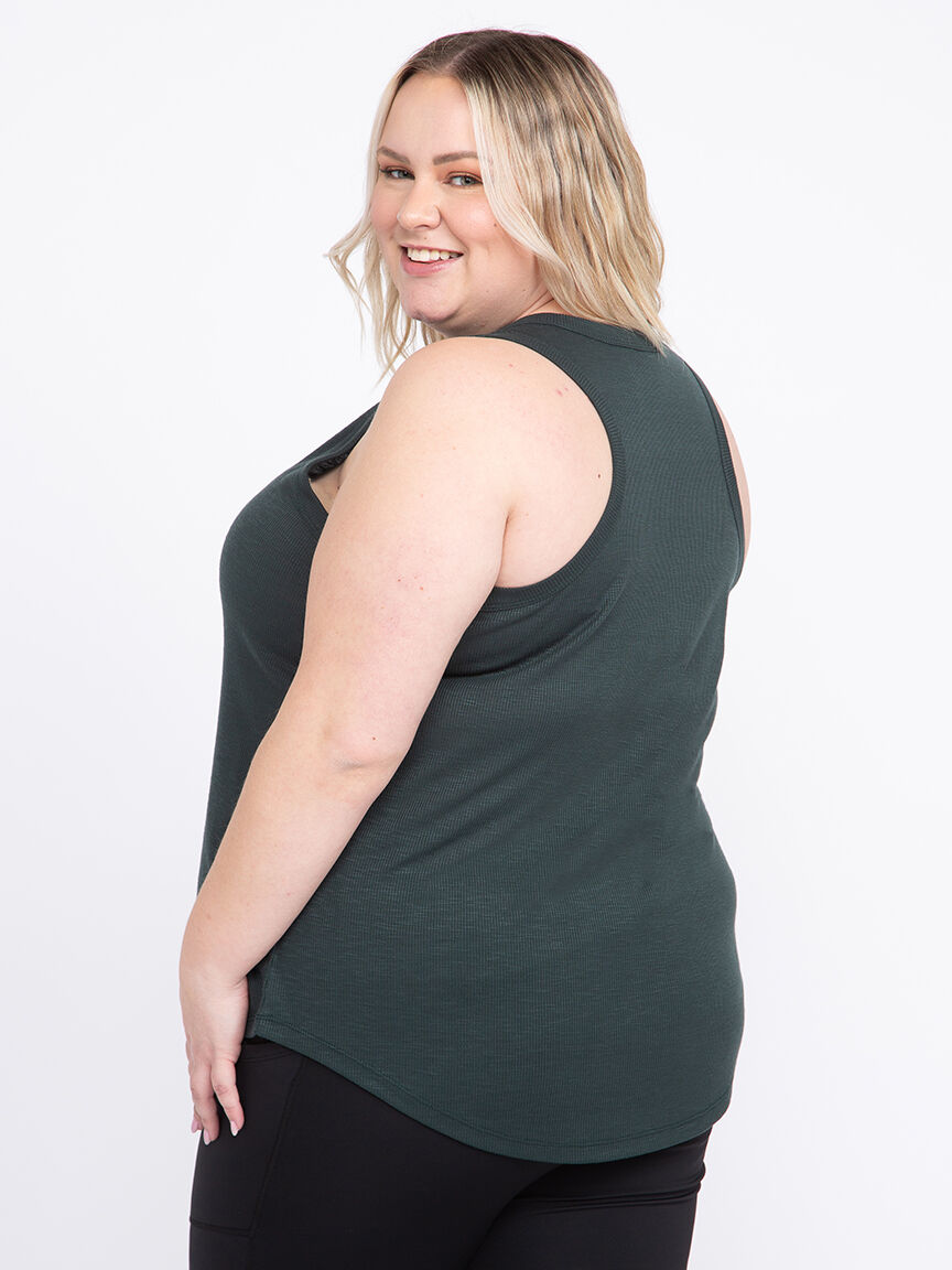 Women's Rib Racerback Tank Warehouse One