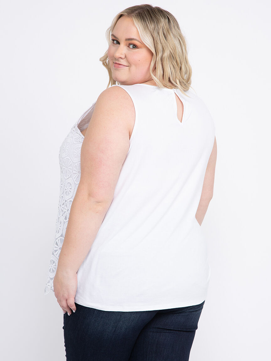 Women's Crochet Overlay Tank Warehouse One