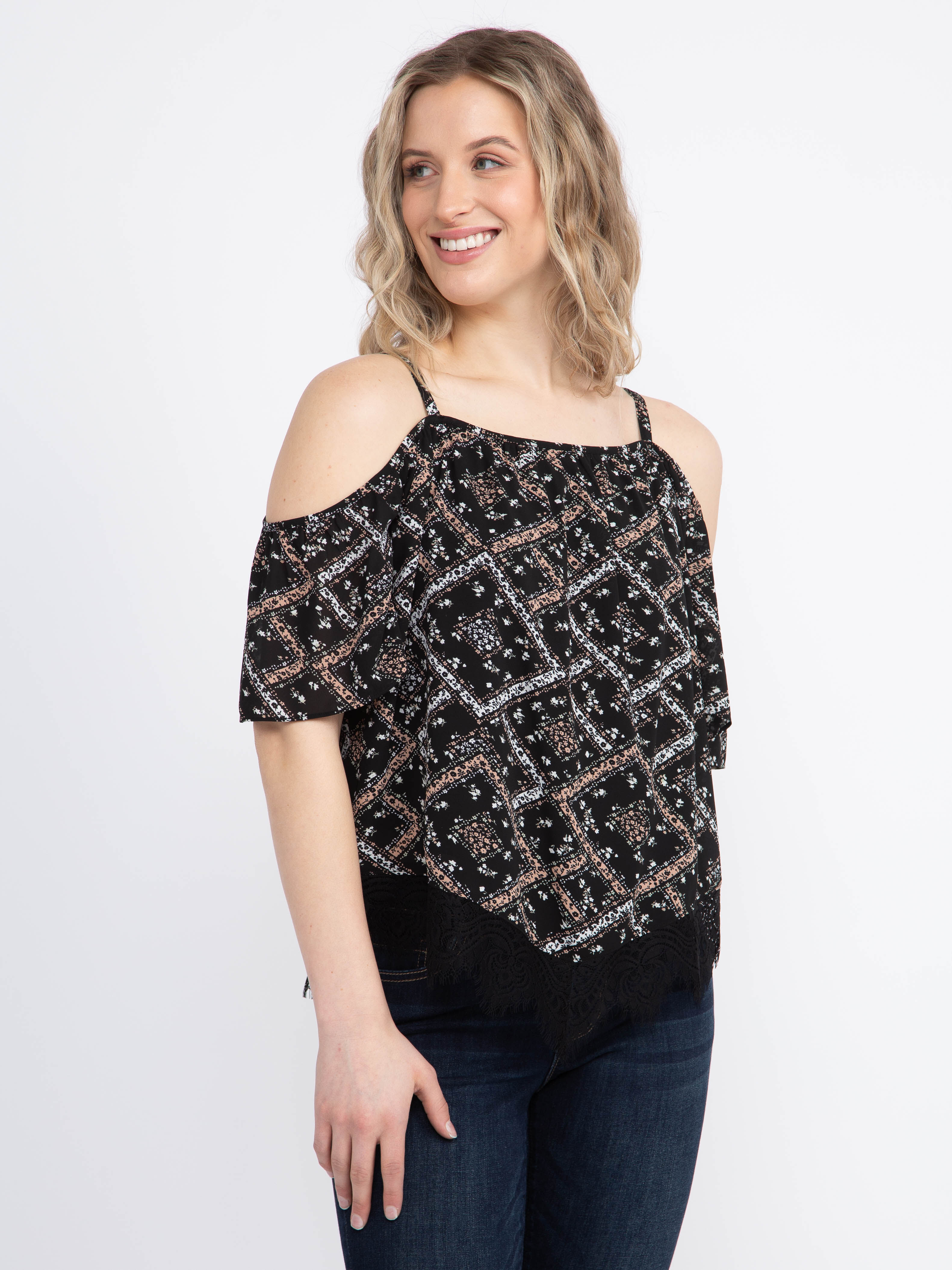 Women's Cold Shoulder Top Warehouse One
