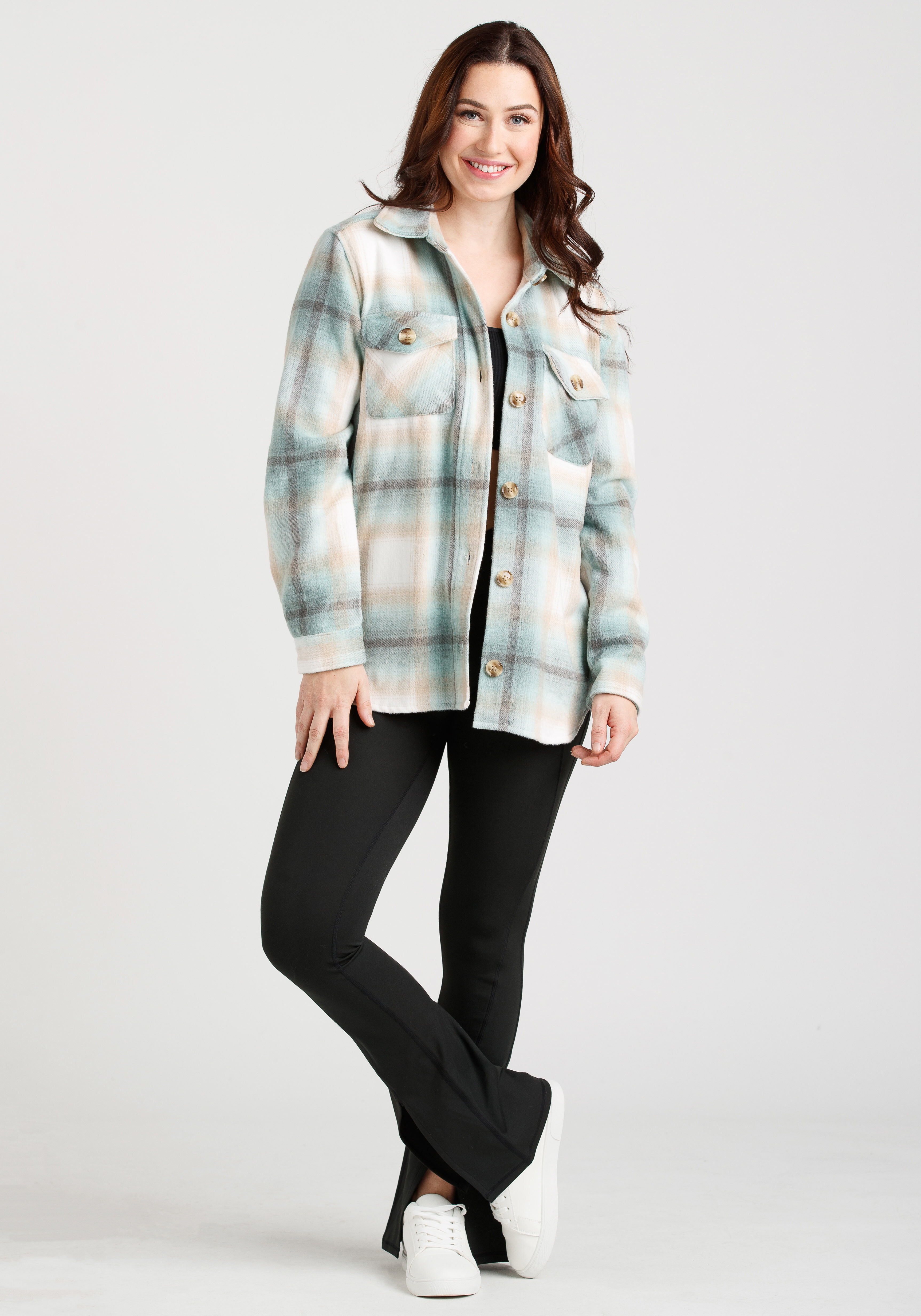 Women's Plaid Shacket Warehouse One