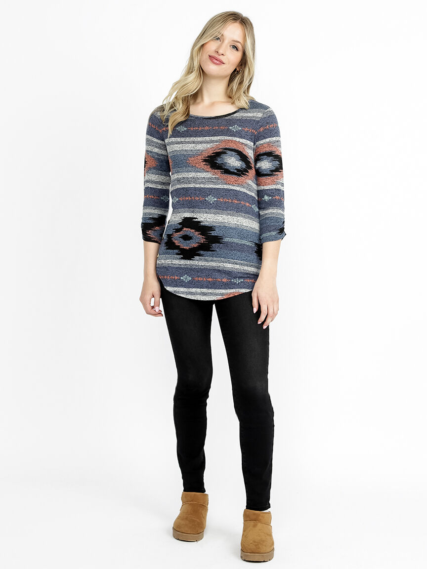 Women's Side Button Top Warehouse One