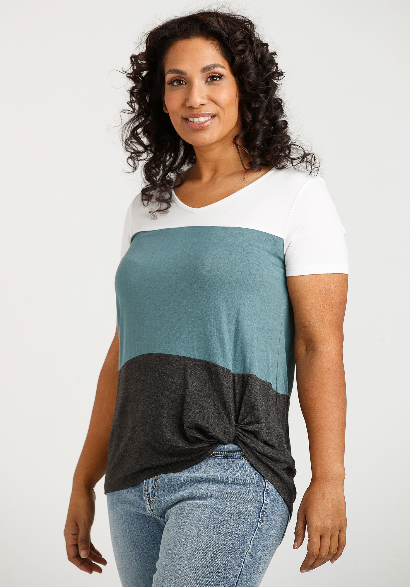 Women's Colour Block Top Warehouse One