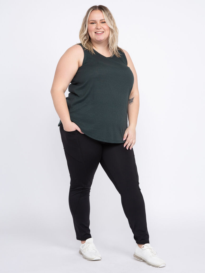 Women's Rib Racerback Tank Warehouse One