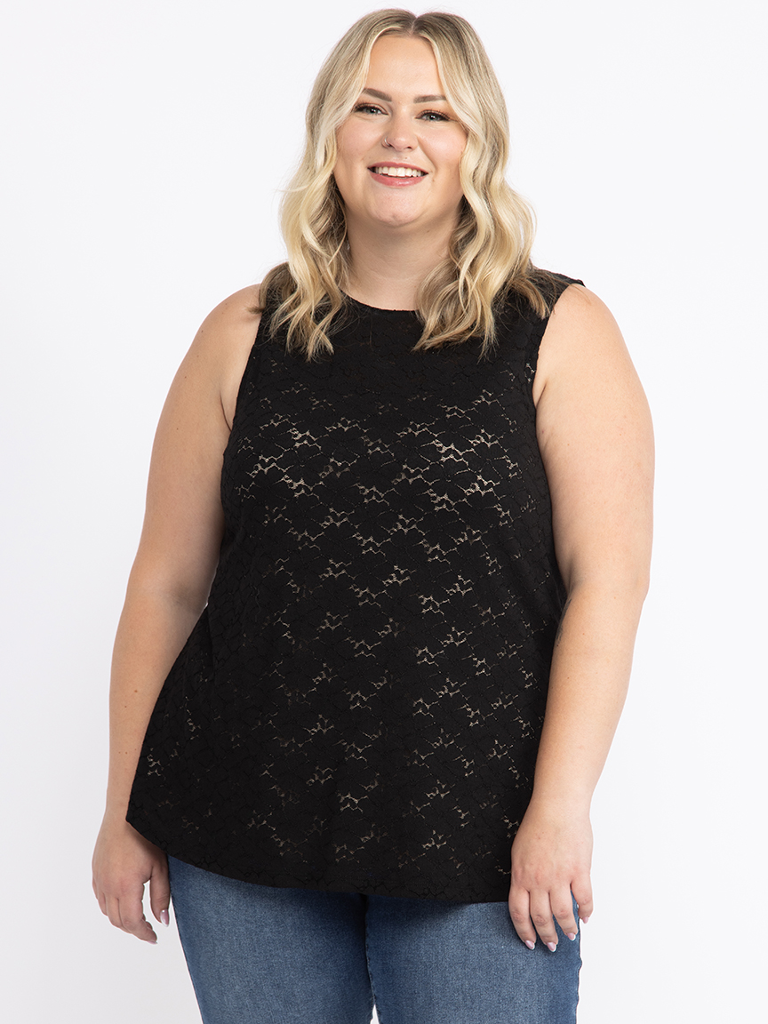 Women's Lace Overlay Tank Warehouse One