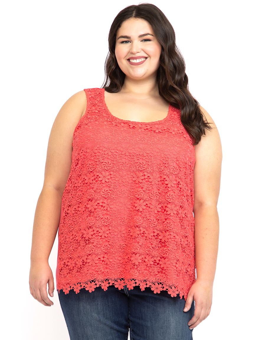 Women's Crochet Overlay Tank Warehouse One