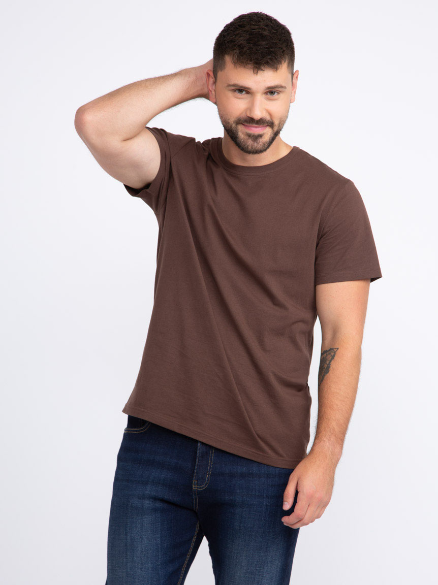 Men's Solid Crew Neck Tee Warehouse One
