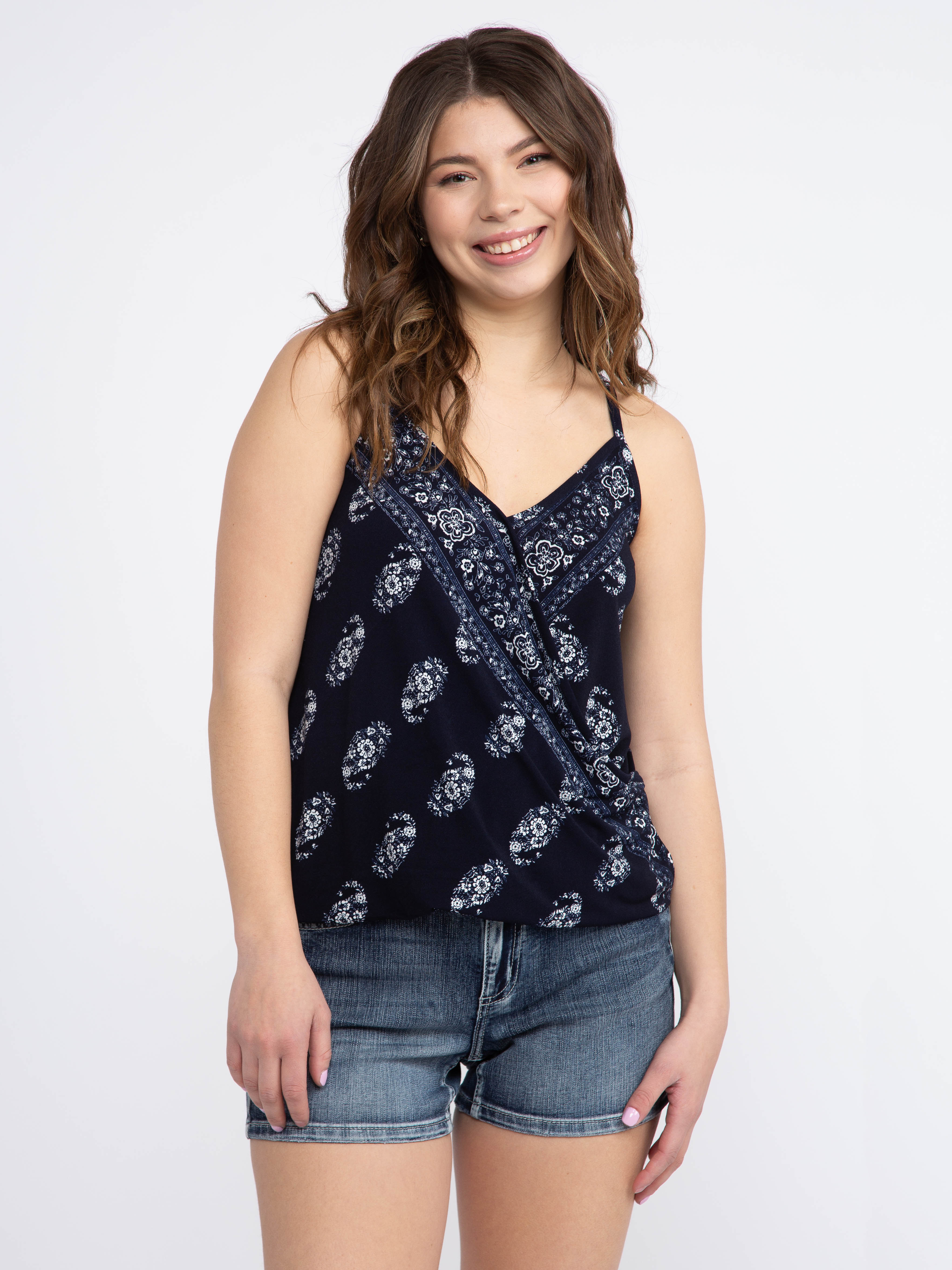 Women's Cross Neck Tank Top Warehouse One