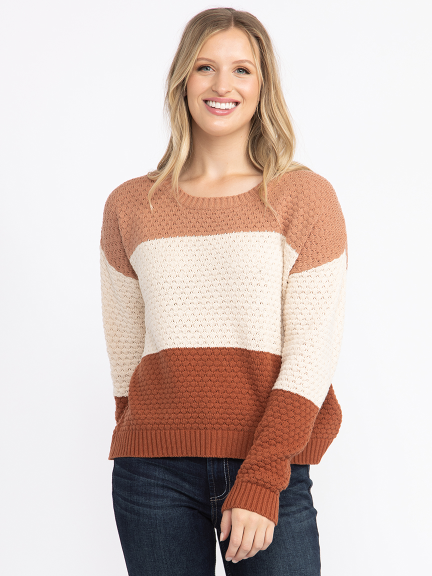 Women's Colour Block Sweater Warehouse One