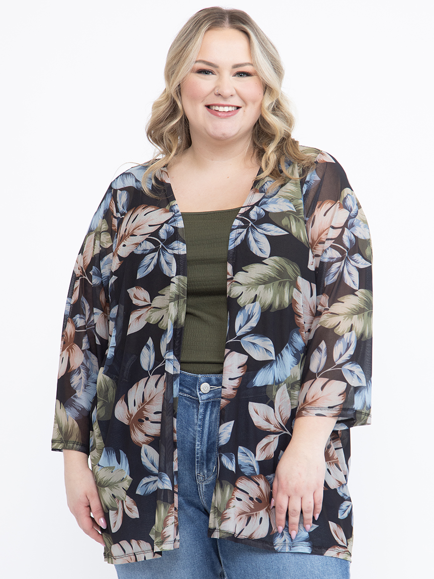 Women's Tropical Mesh Cardigan Warehouse One
