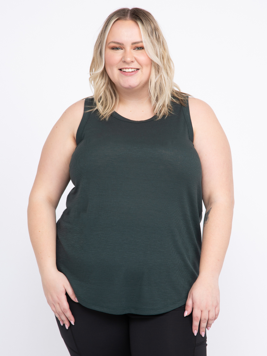 Women's Rib Racerback Tank Warehouse One