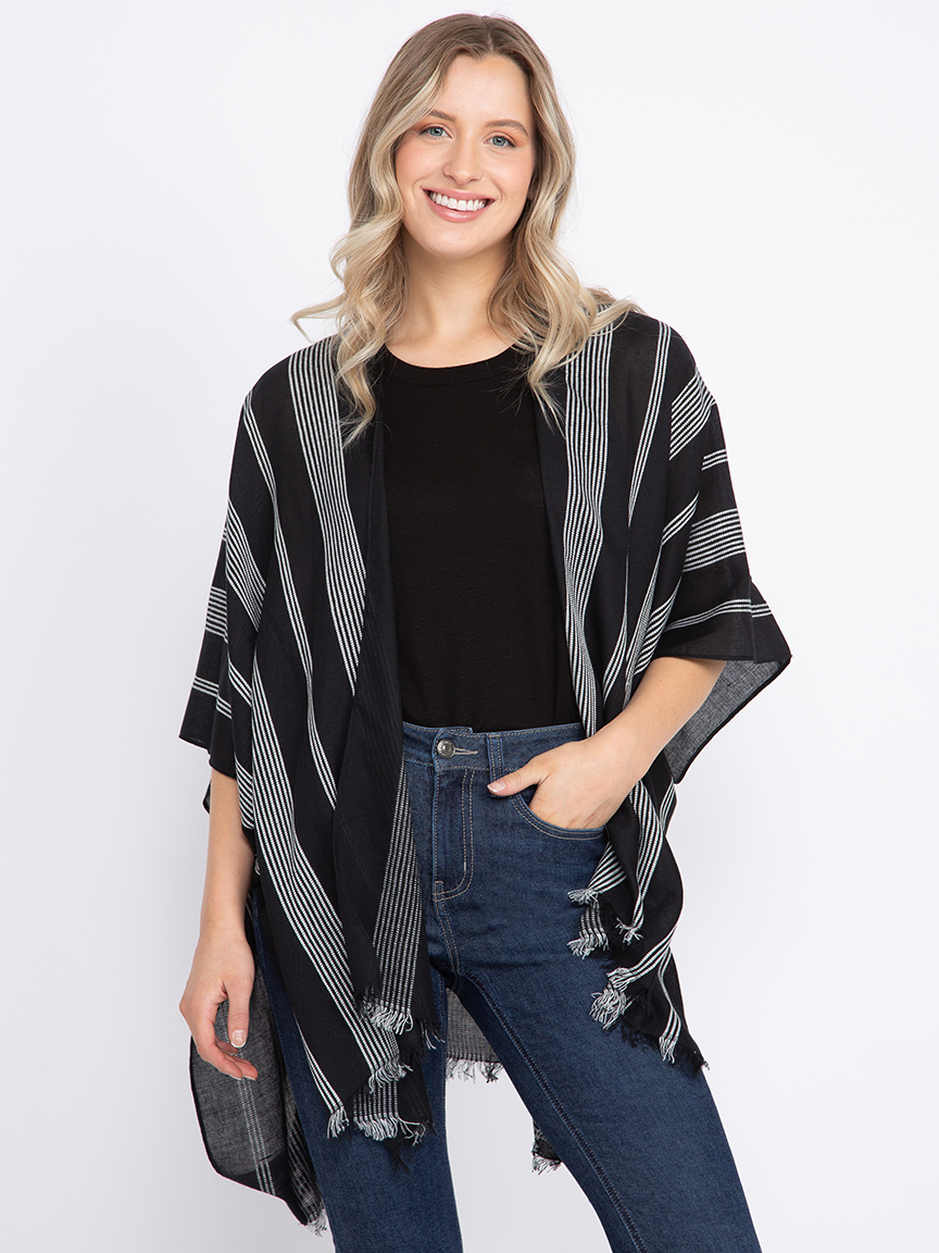 Women's Textured Stripe Wrap Warehouse One