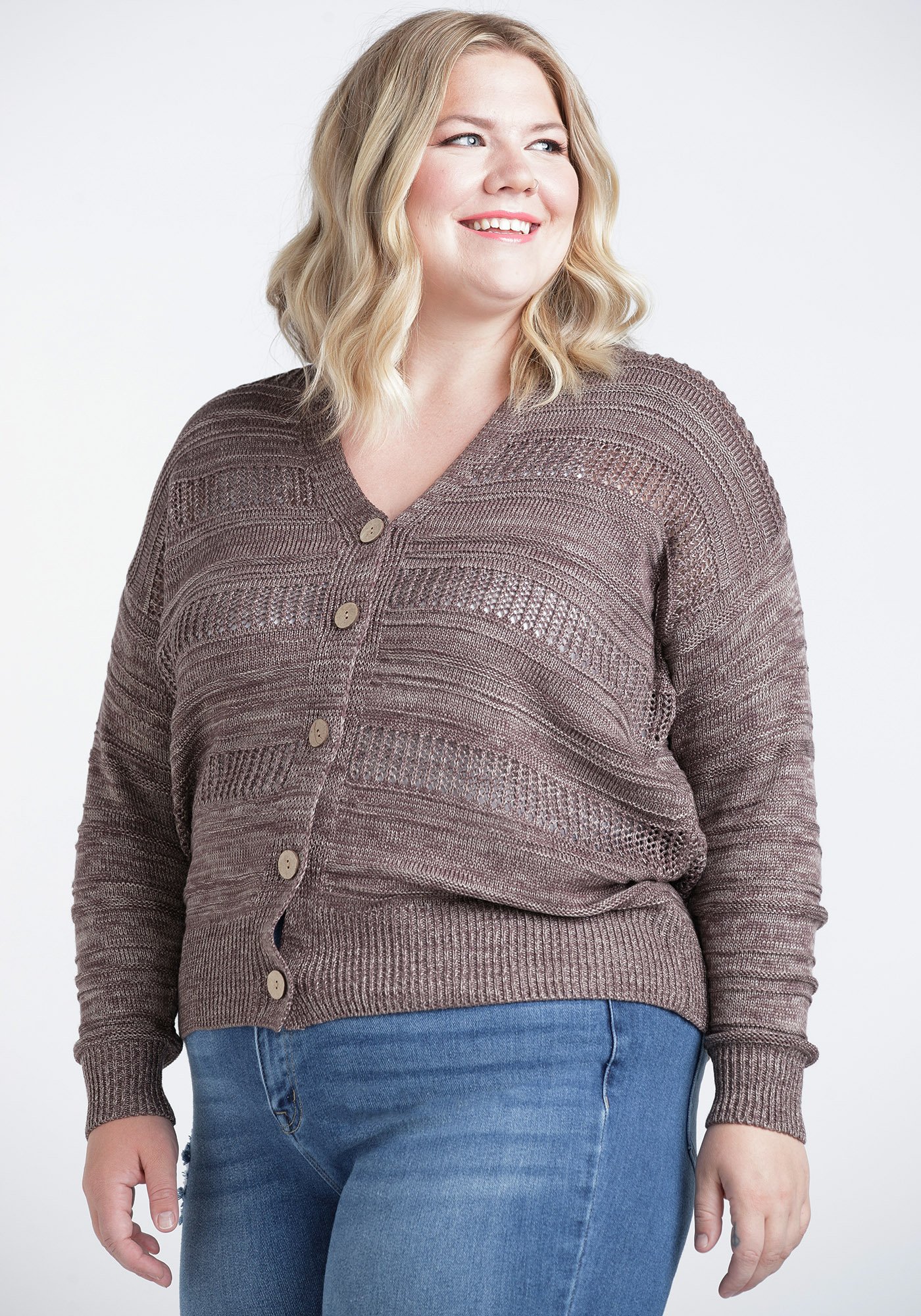 Women's Button Front Cardigan Warehouse One