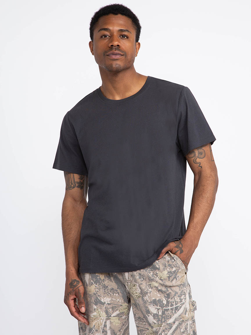 Men's Solid Crew Neck Tee Warehouse One