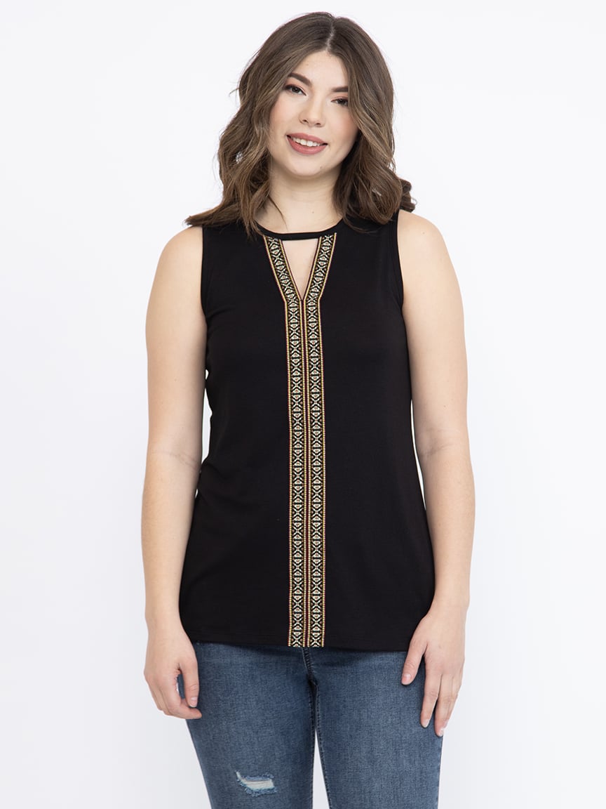 Women's Geo Keyhole Tank Warehouse One