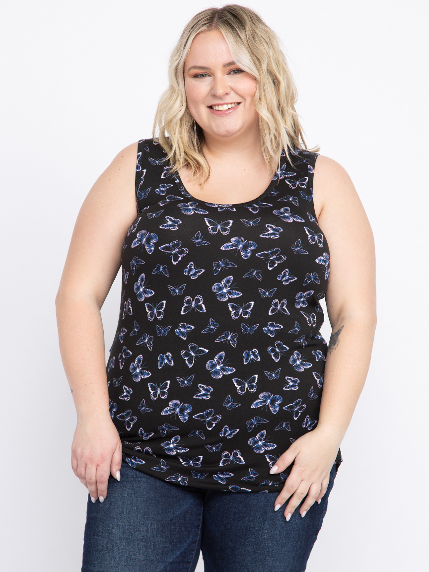 Women's Butterfly Side Ruched Tank Warehouse One