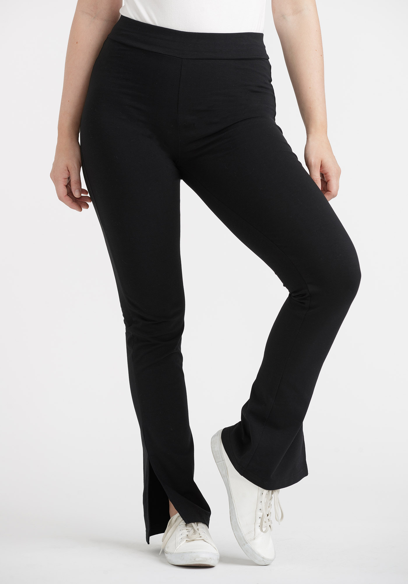 Women's Flared Side Slit Pants Warehouse One