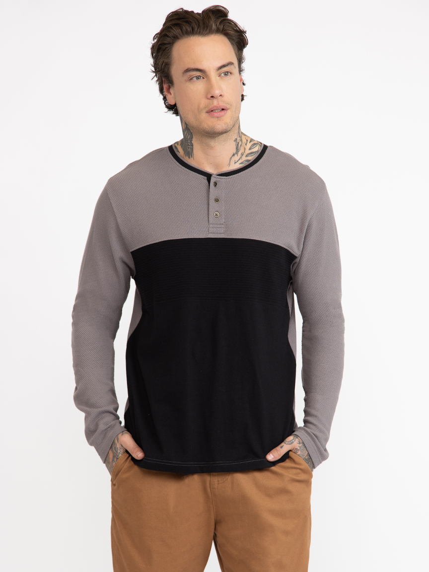Men's Henley Tee Warehouse One