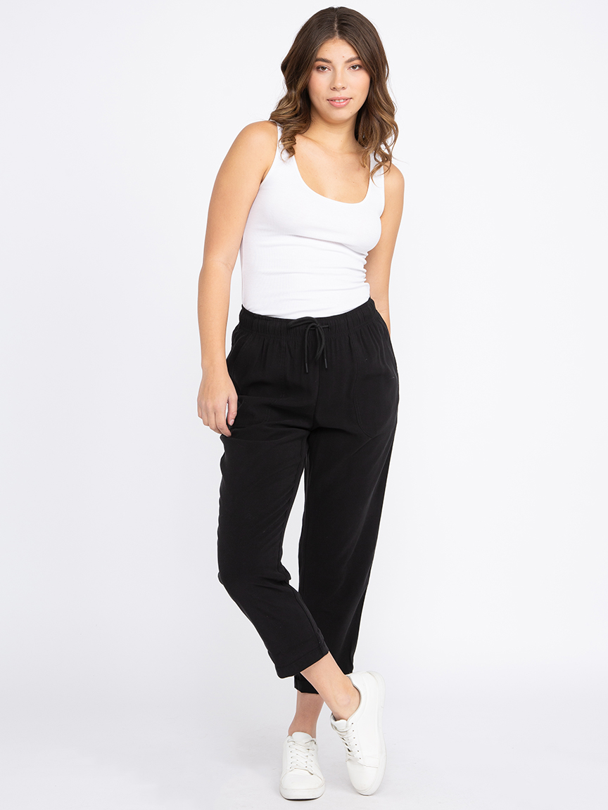 Women's Soft Pull-on Utility Cropped Weekender Pants Warehouse One