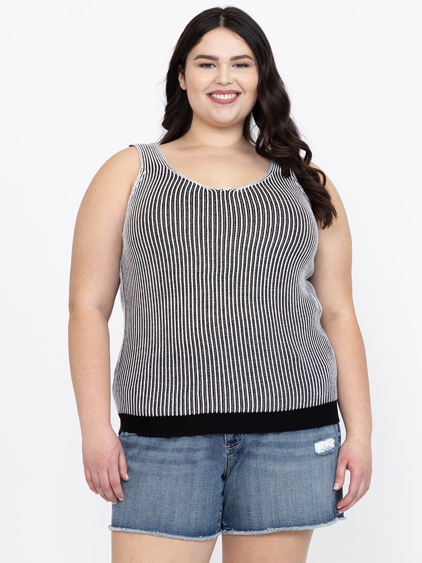 Women's Plated Sweater Tank Warehouse One