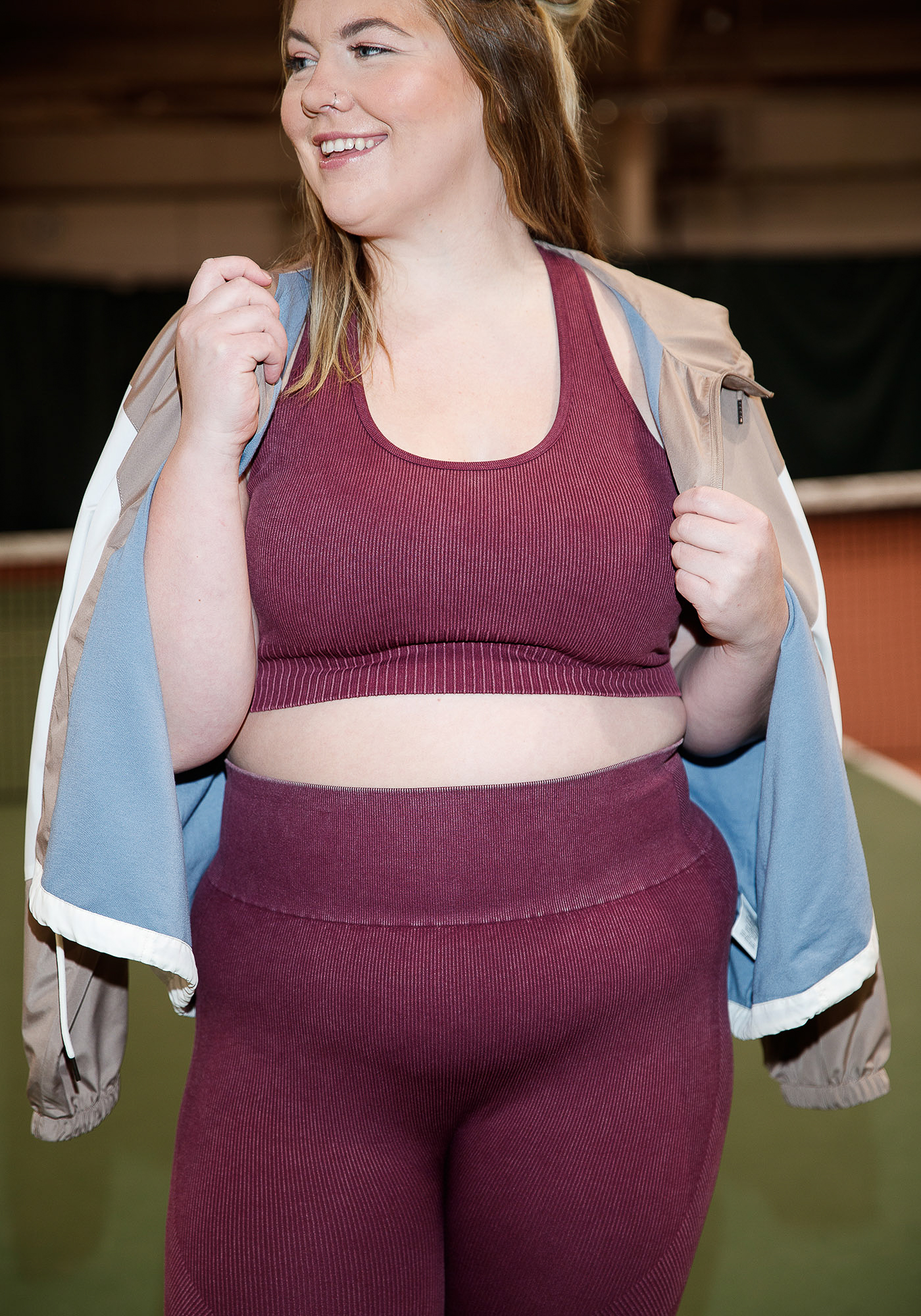Rib Knit Sports Bra Warehouse One
