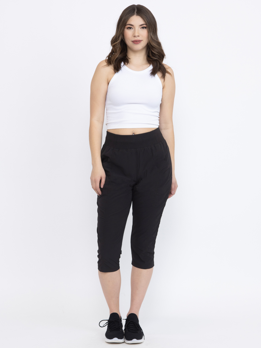 Women's Ruched Hybrid Capri Warehouse One