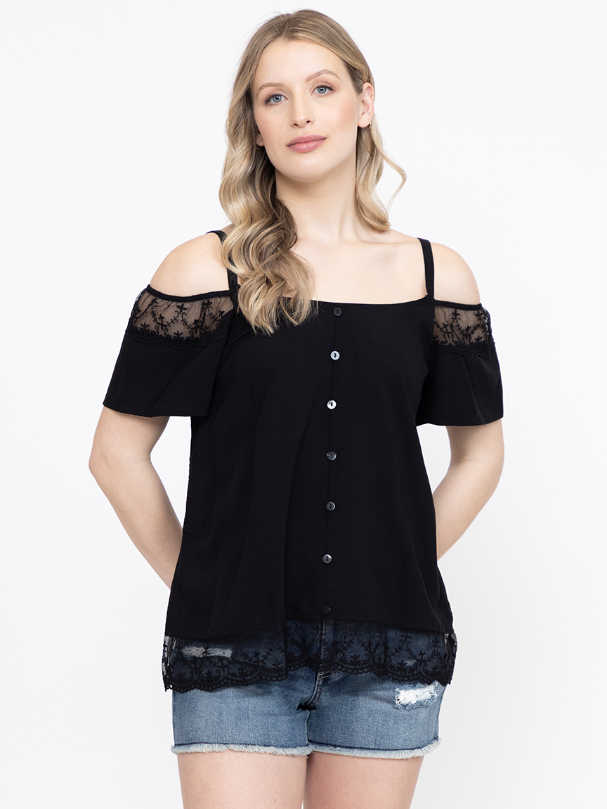 Women's Cold Shoulder Top Warehouse One